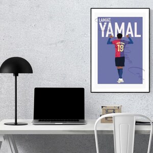 Lamine Yamal Poster | Minimalist Football Art | Digital Download ...