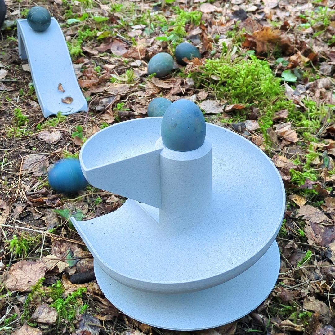 Easter Egg Rolling Game Set, Classic & Spiral Egg Rolling Trays, Fun ...