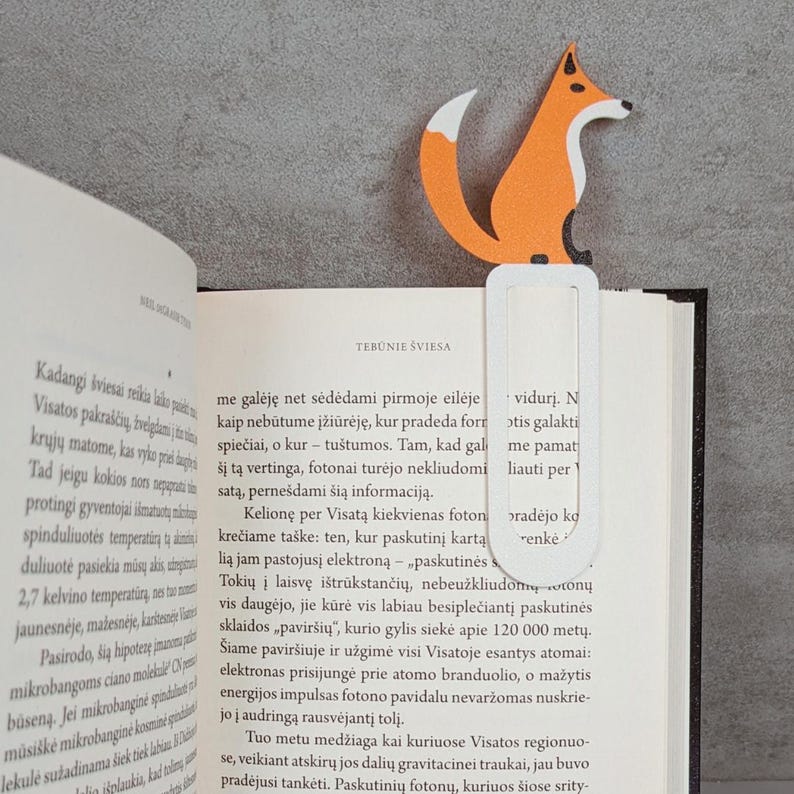 Fox Bookmark, Book Lover Gift, Reading Accessory, Gift for Readers ...