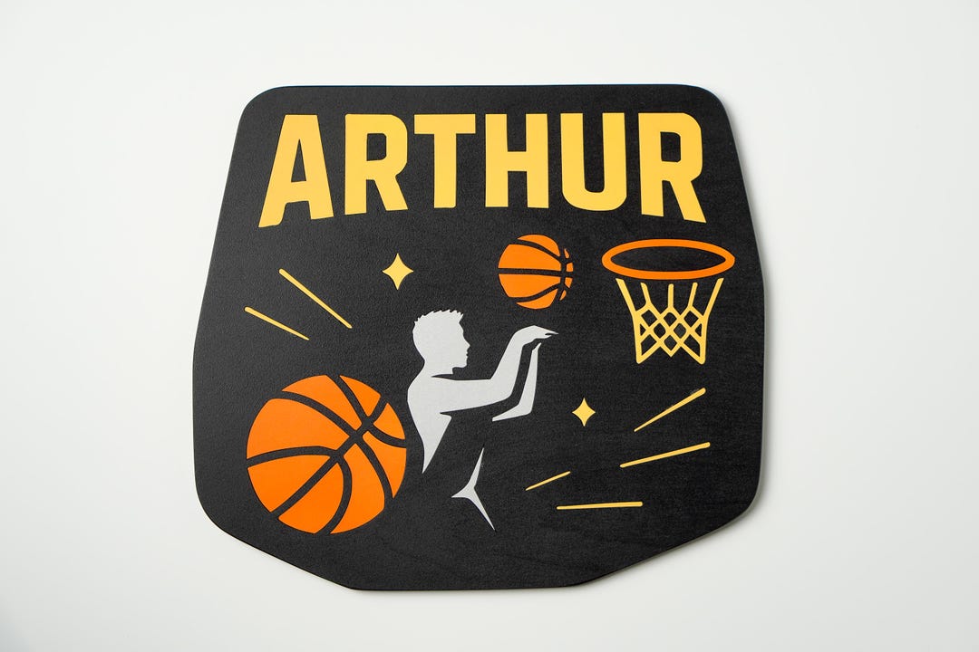 Personalized Basketball Name Sign | Custom Sports Room Decor | Wooden ...
