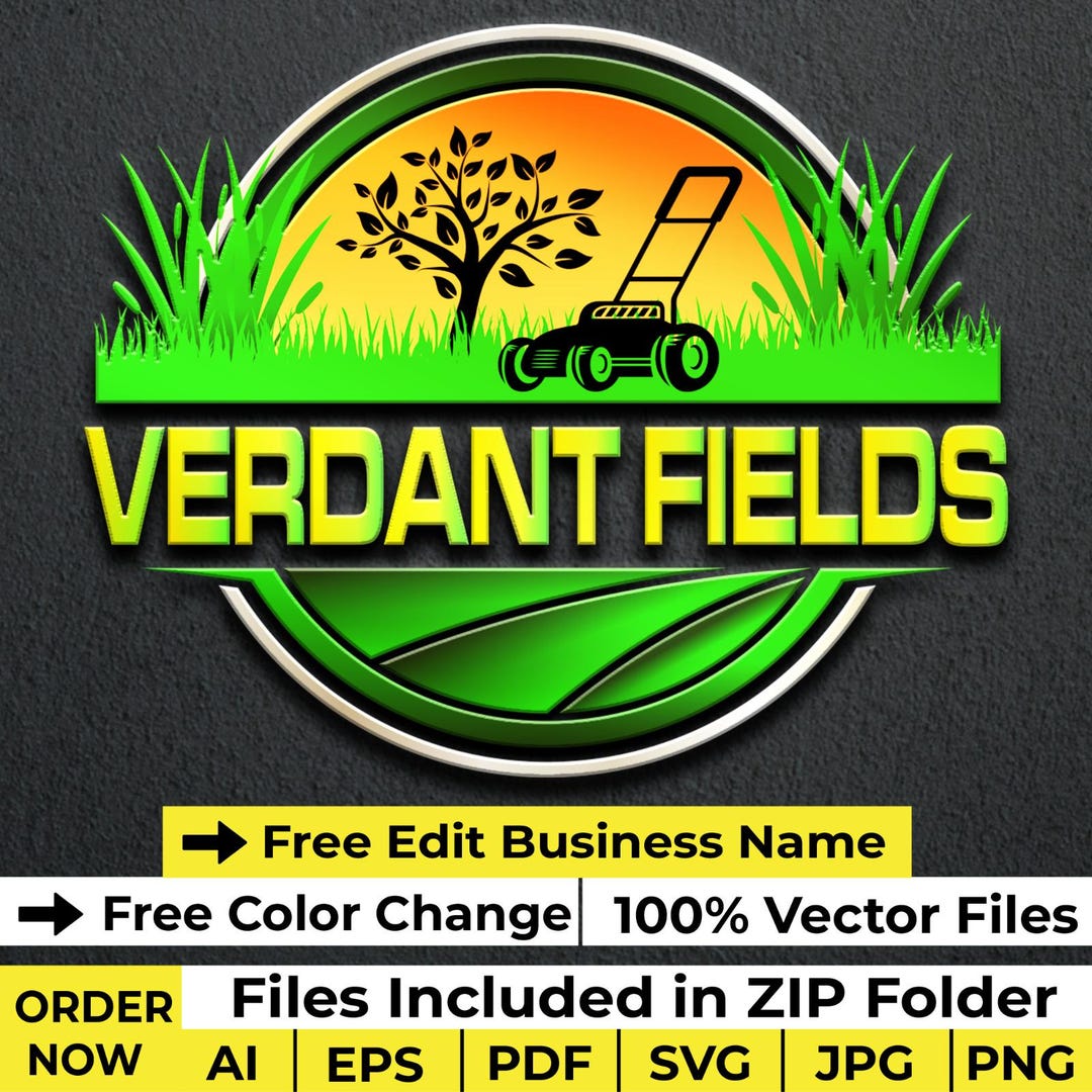 Landscaping Logo Lawn Care Logo Gardner Logo Agriculture Farm Logo ...