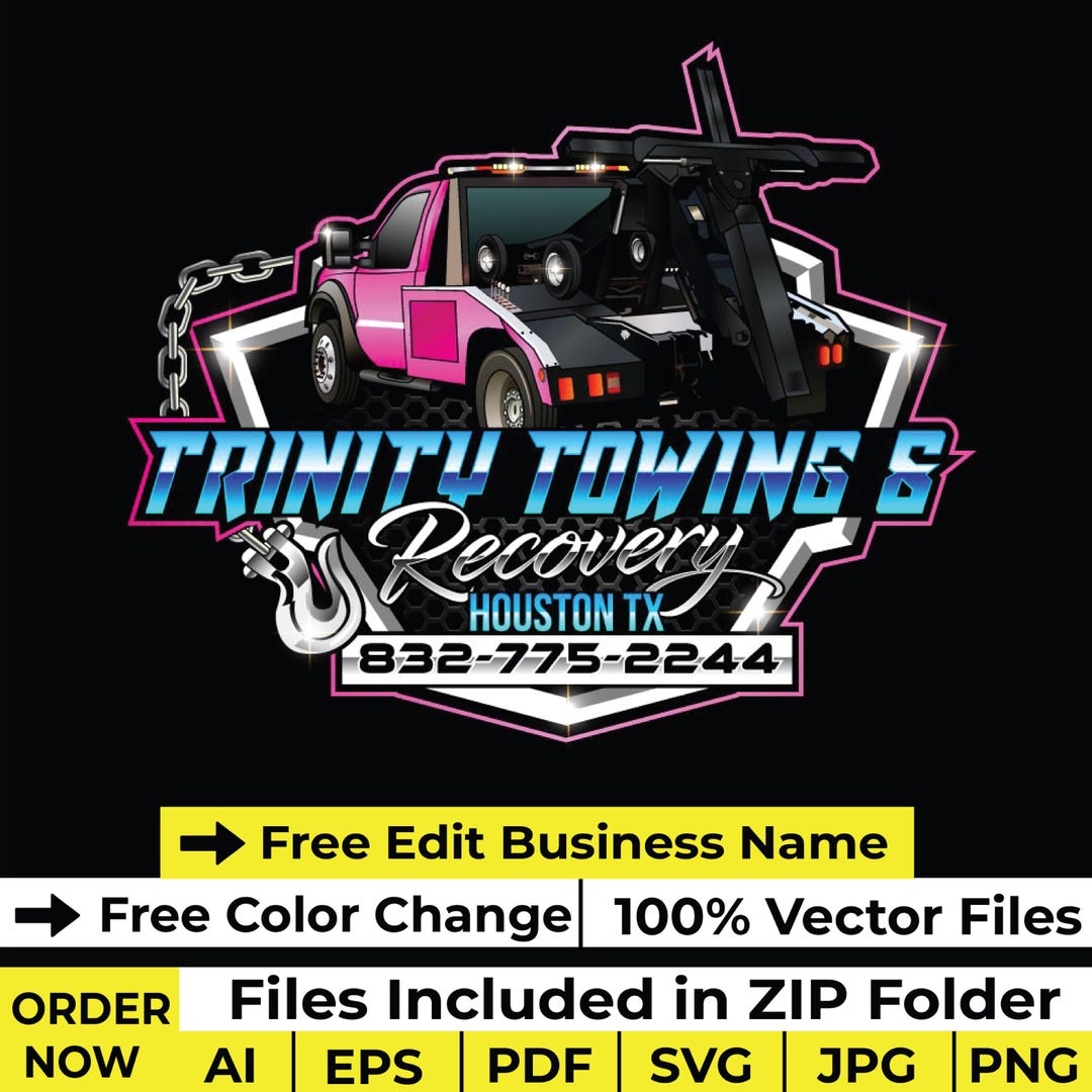 Editable Towing Logo Png Towing Services Logo Towing Truck Logo Sv ...