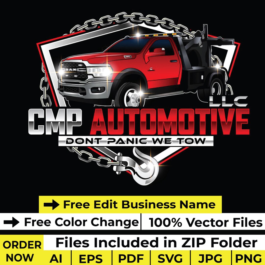 Custom Towing Truck Design Png Towing Services Logo Towing Logo Towing ...