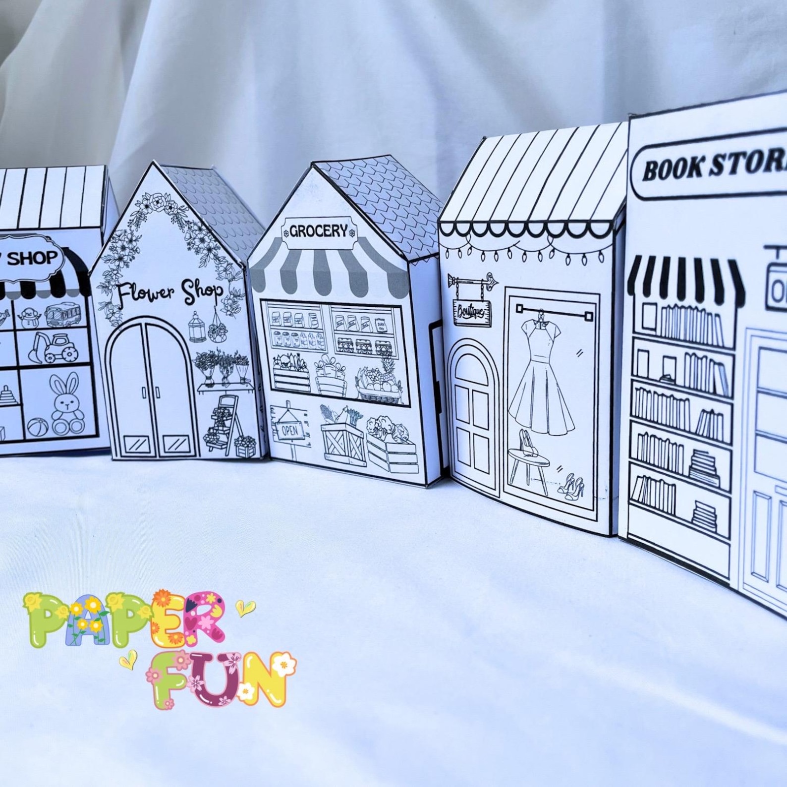 Printable Paper House Template | DIY Printable Coloring Craft ...