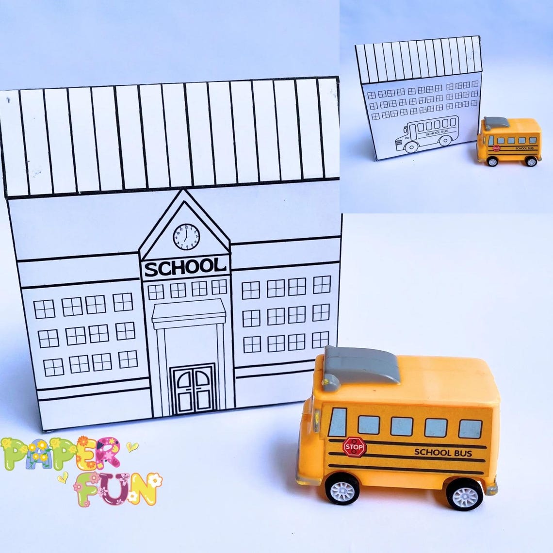 Printable Paper City Craft: Color Your Own Town (PDF Download A4 Size ...