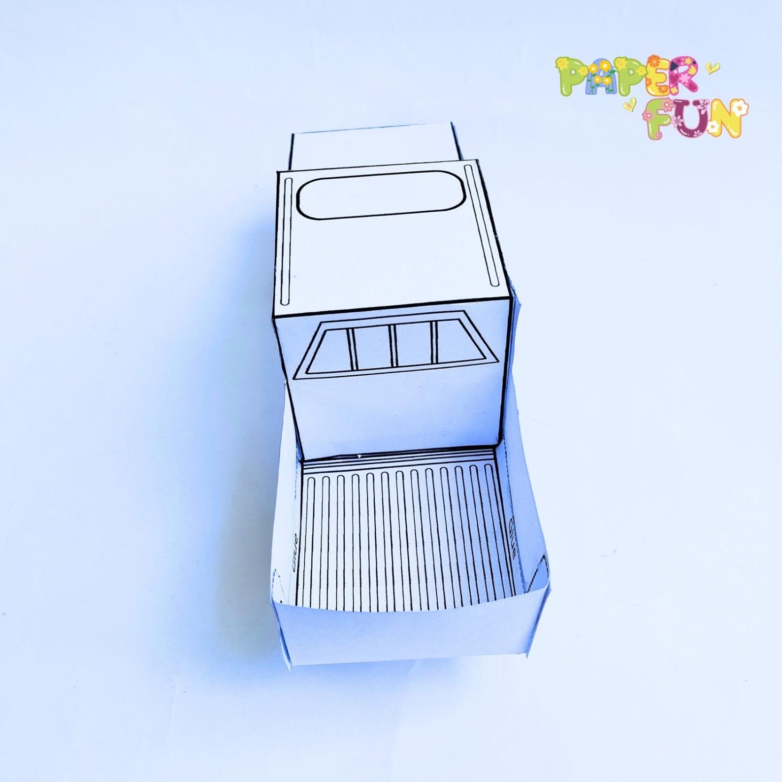 Paper Toys Paper Pick up DIY Toys for Kids Pick up Truck Template PDF ...