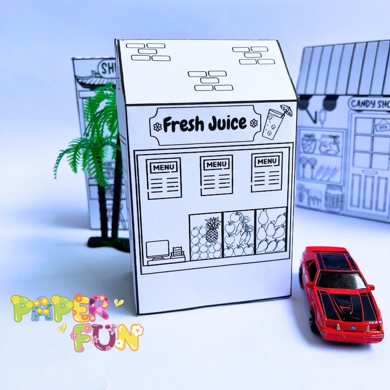 Printable Paper House Template | DIY Printable Coloring Craft ...