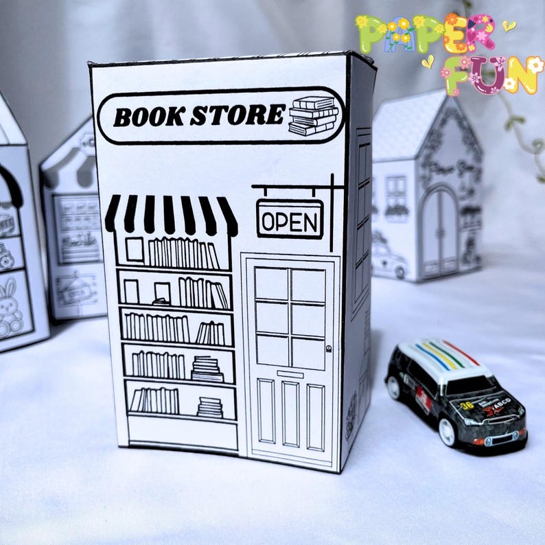 Printable Paper House Template | DIY Printable Coloring Craft ...