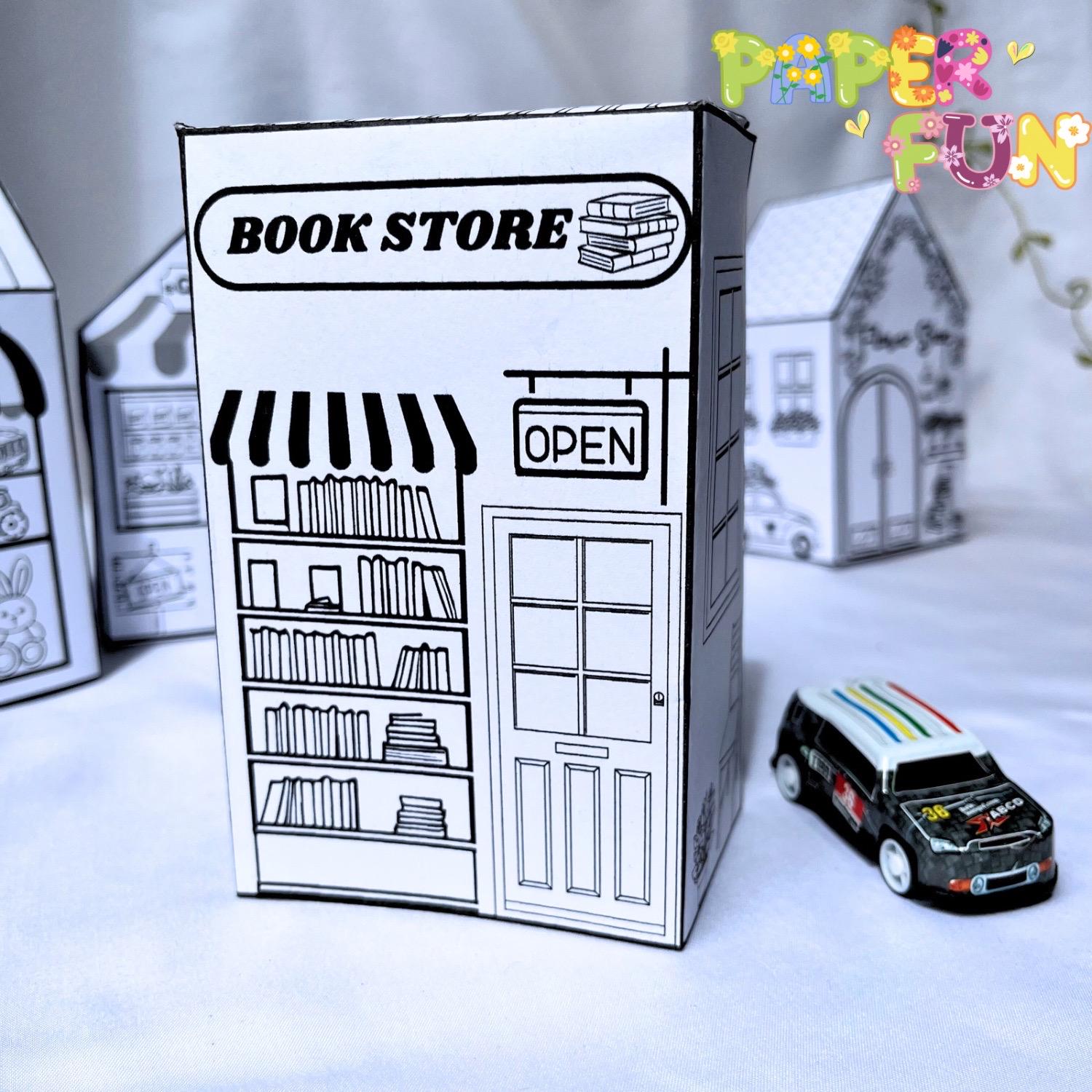 Printable Paper House Template | DIY Printable Coloring Craft ...