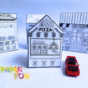 Printable Paper House Template | DIY Printable Coloring Craft ...