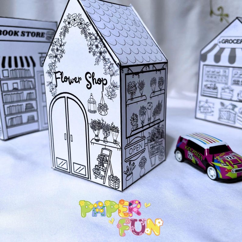 Printable Paper House Template | DIY Printable Coloring Craft ...