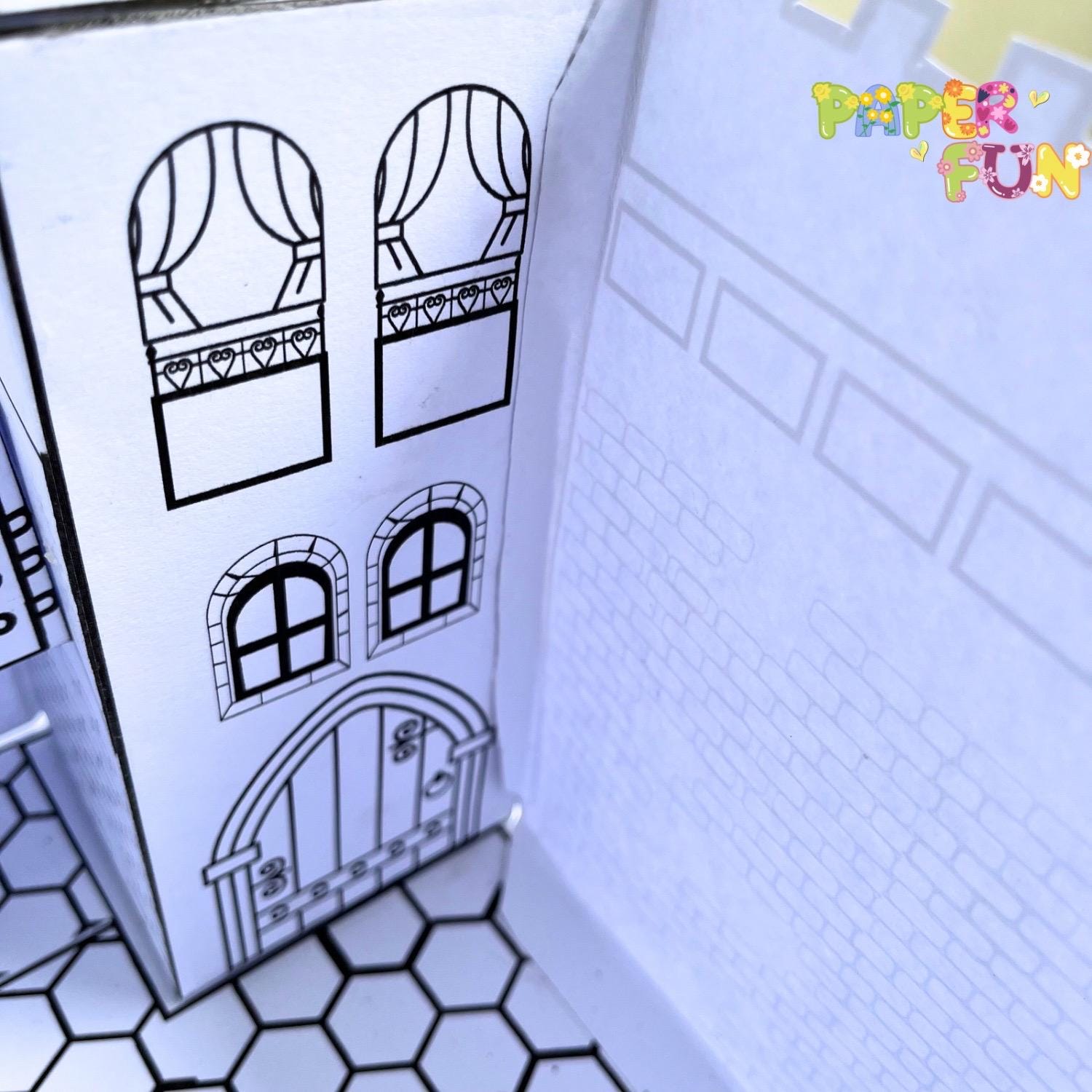 Printable Princess Castle Paper Craft Kit: Kids Coloring Pages (PDF ...