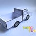 Printable Paper Pick up Truck: DIY Craft Template (PDF) - Etsy