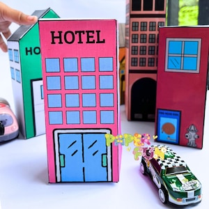 Printable Paper City Building for Making Your Own Town - Etsy