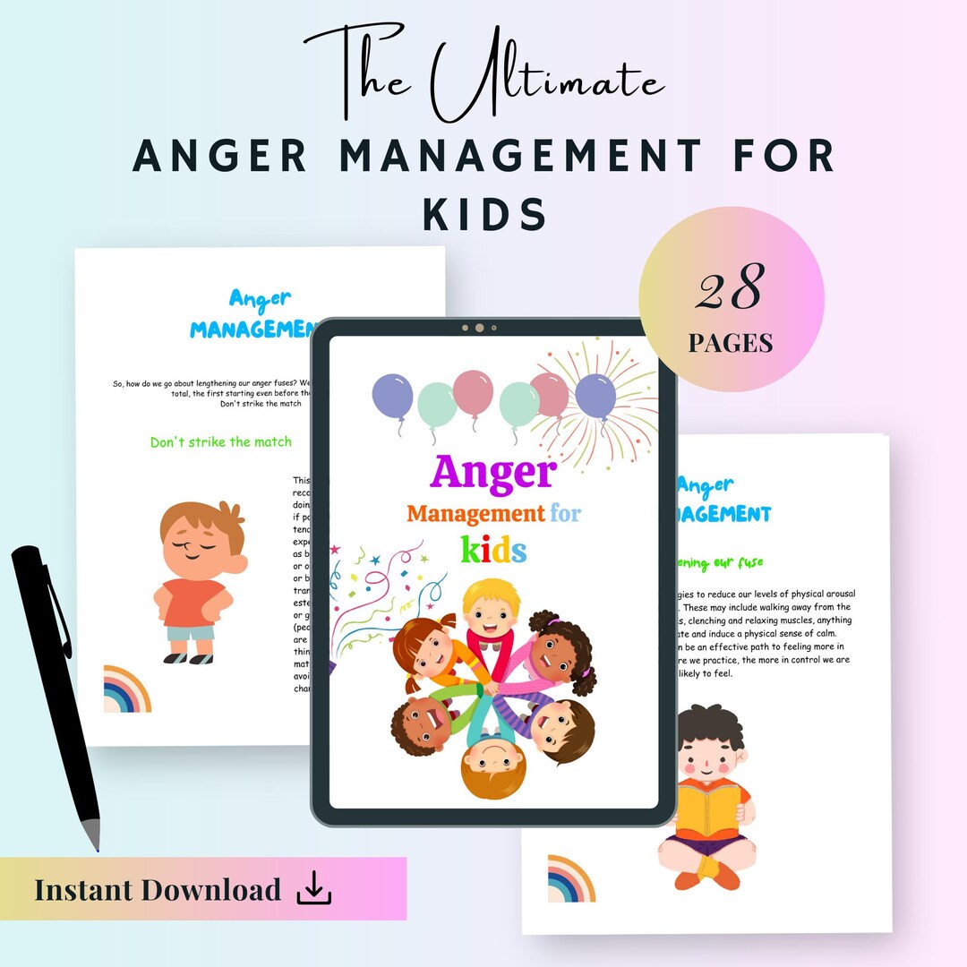 Anger Management for Kids Printable | Emotional Regulation | Behavior ...