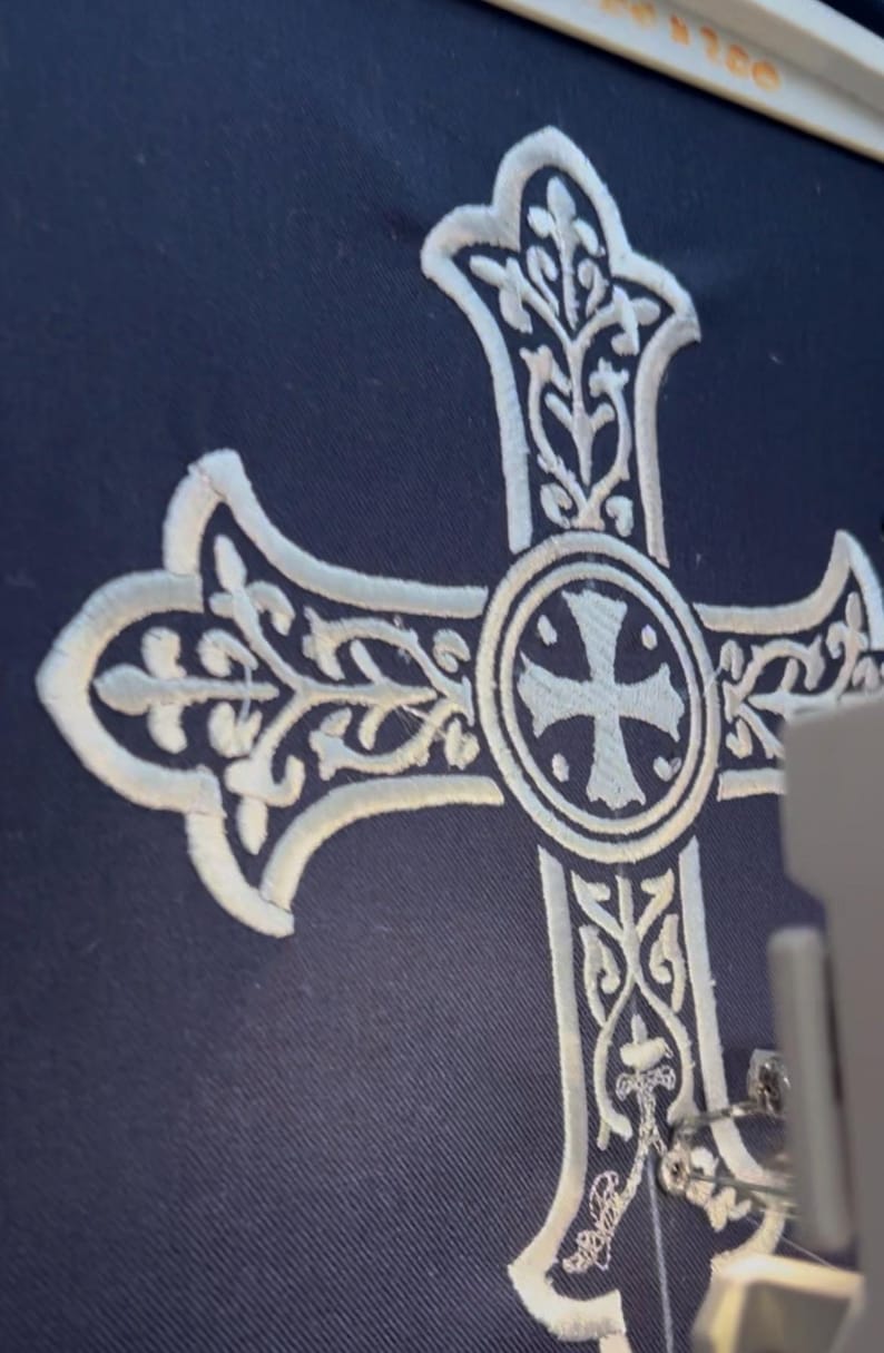 Ornamental Christian Cross Embroidery Design | Religious Machine ...