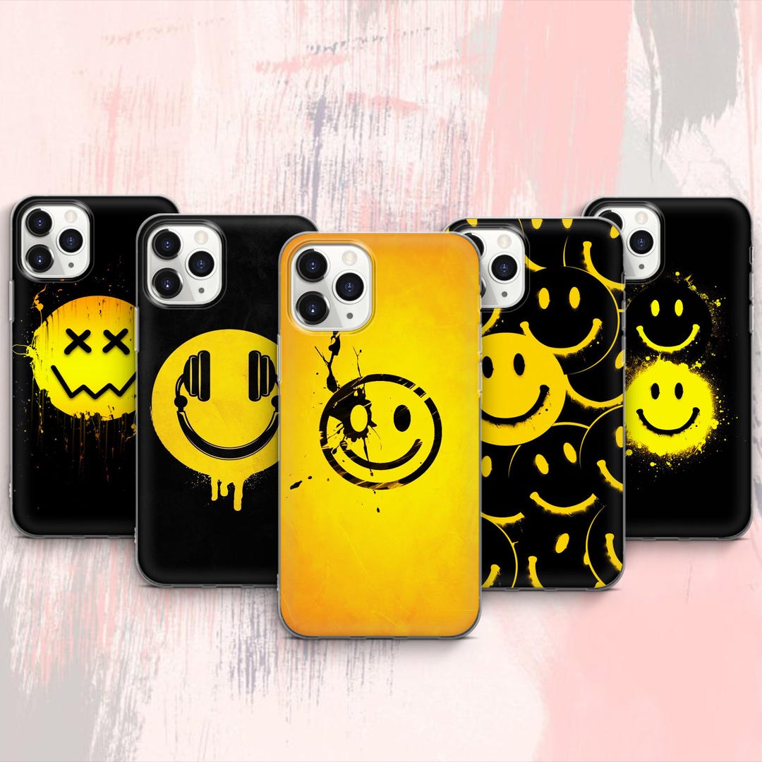 Smile Phone Case for iPhone 16 Pro Max, 15, 14, 13, 12, 11, X, XS, 8, 7 ...