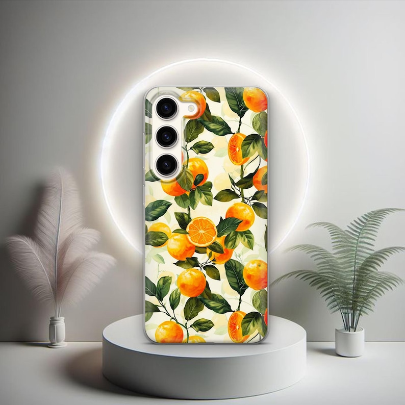 Orange Phone Case Citrus Phone Case for Samsung Galaxy S26 Ultra S25 FE ...