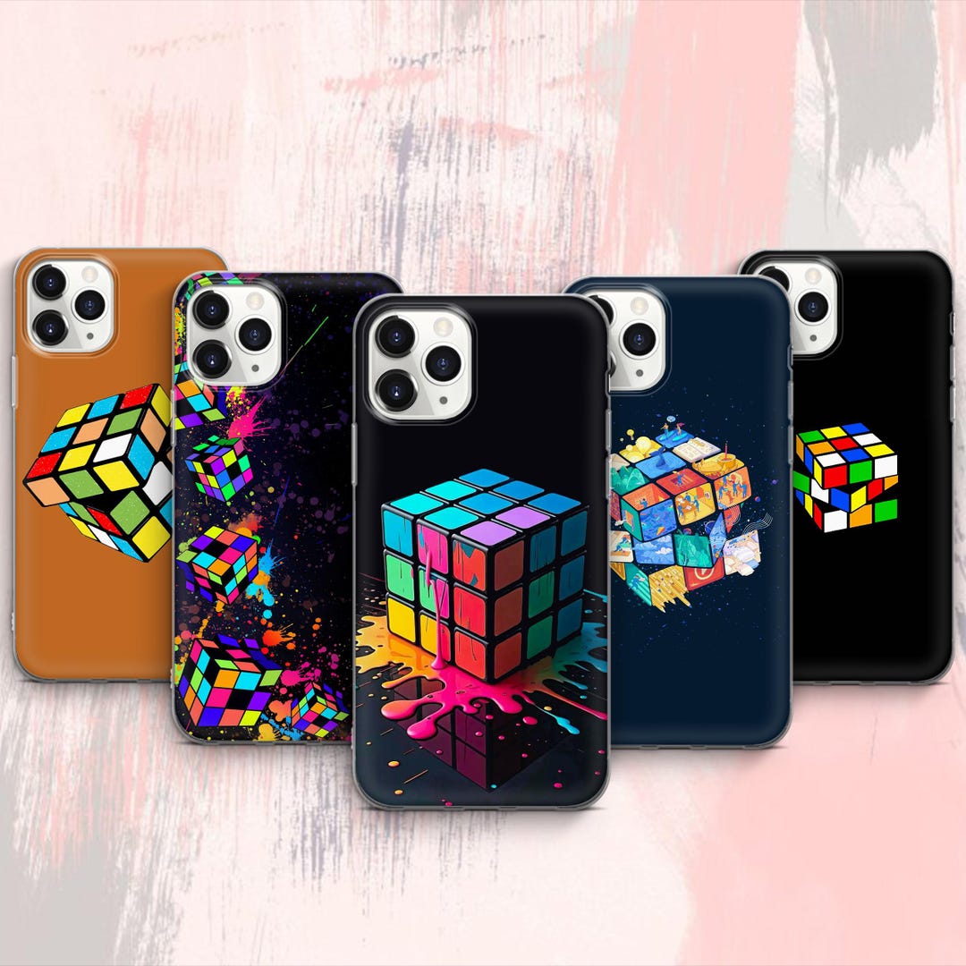 Rubik's Cube Phone Case 3D Combination Puzzle for iPhone 16 Pro Max, 15 ...