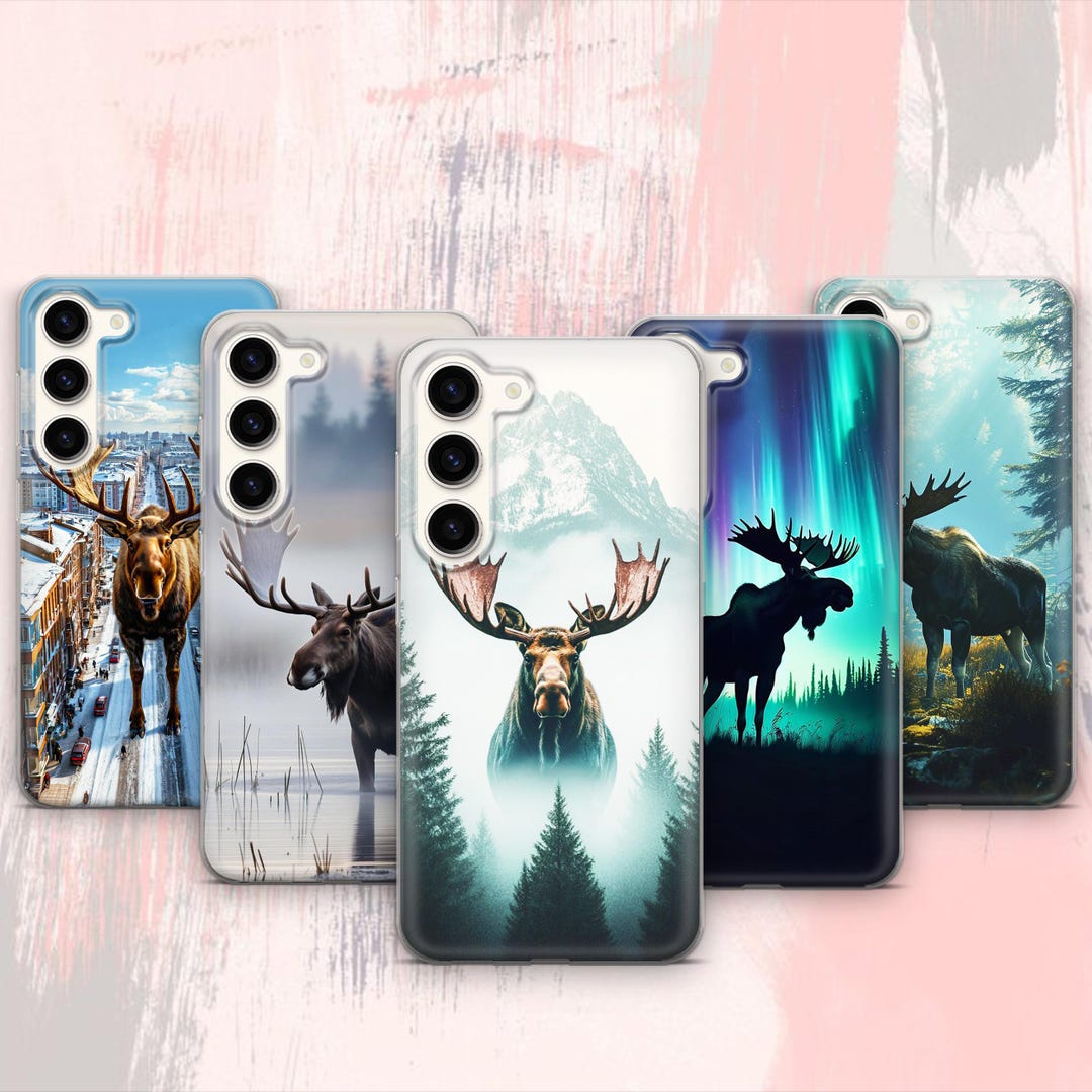 Moose Phone Case Wild Alces Phone Cover for Samsung Galaxy S25 Ultra ...