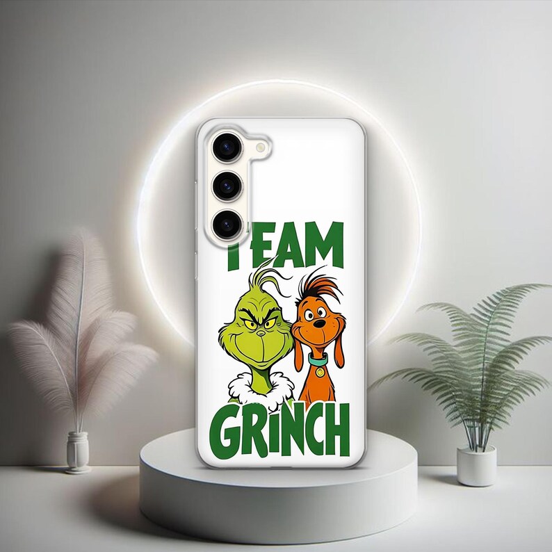 Stole Grinc Christmas Phone Case Middle Finger for Samsung Galaxy S25 ...