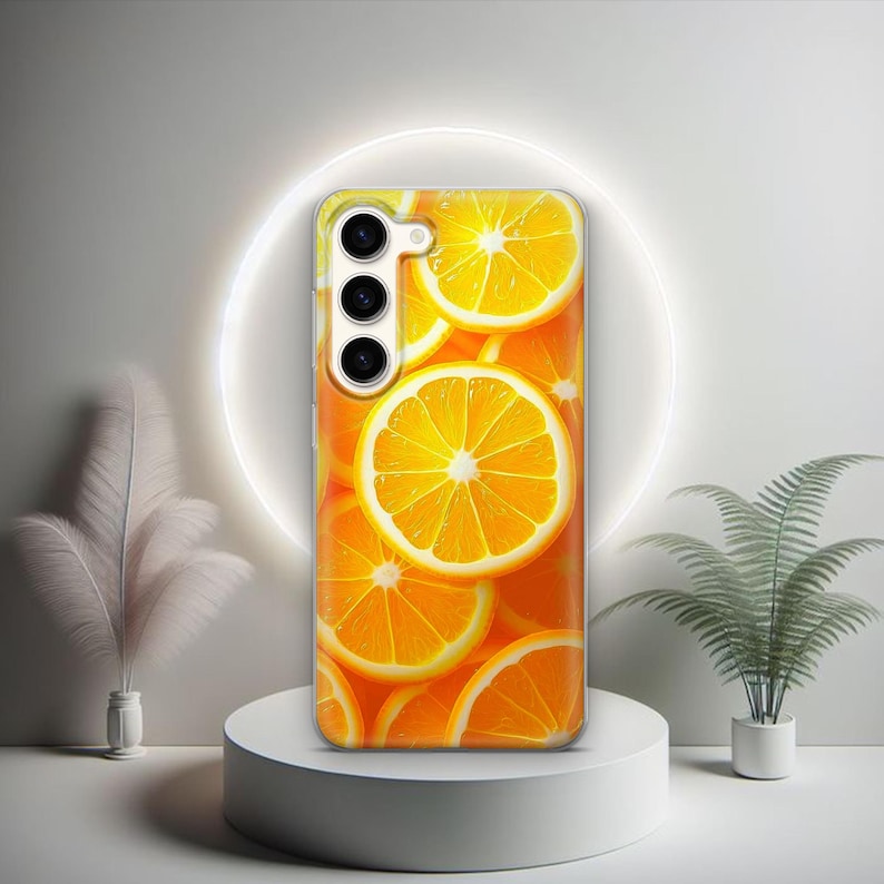 Orange Phone Case Citrus Phone Case for Samsung Galaxy S26 Ultra S25 FE ...