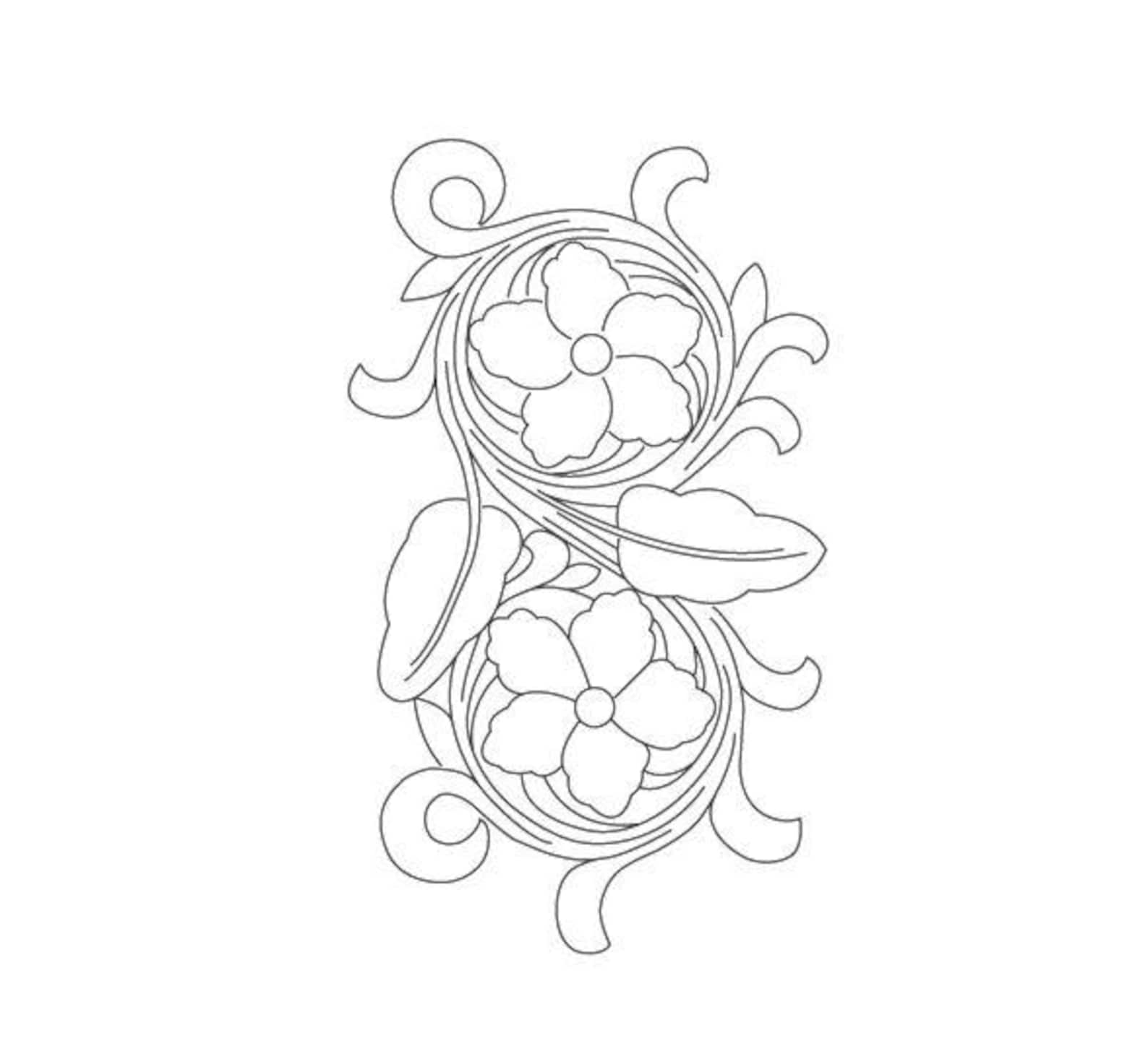 Genuine Leather Tooling Design Digital File | Instant Download ...