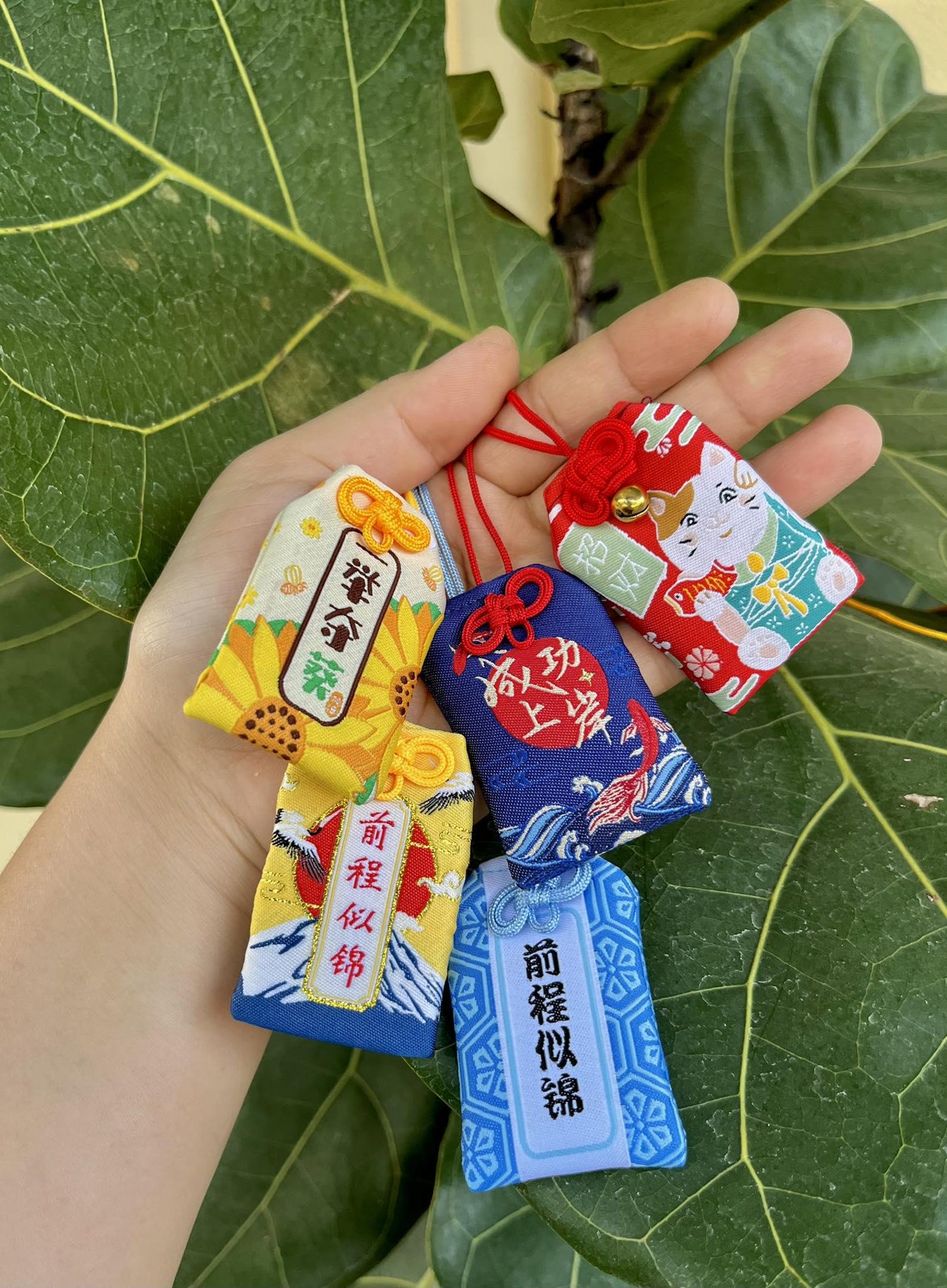 Omamori Japanese Lucky Keychain. Made From Good Fabric ,charm No.2 - Etsy