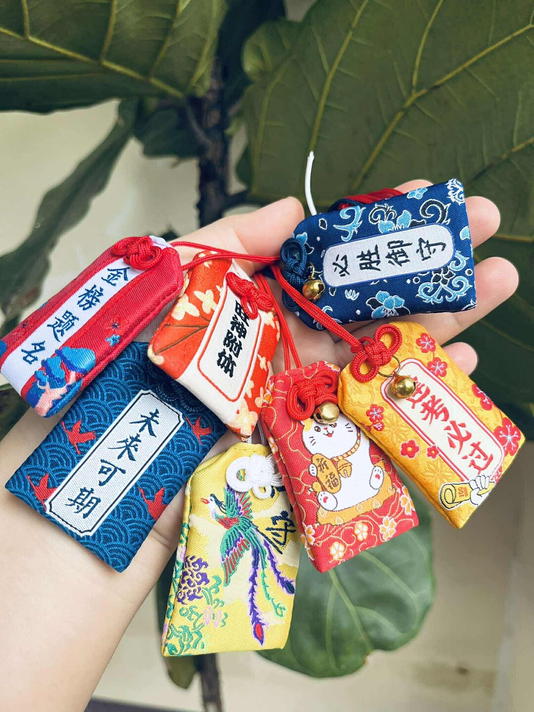 Omamori Japanese Lucky Keychain. Made From Good Fabric ,charm No.4 - Etsy