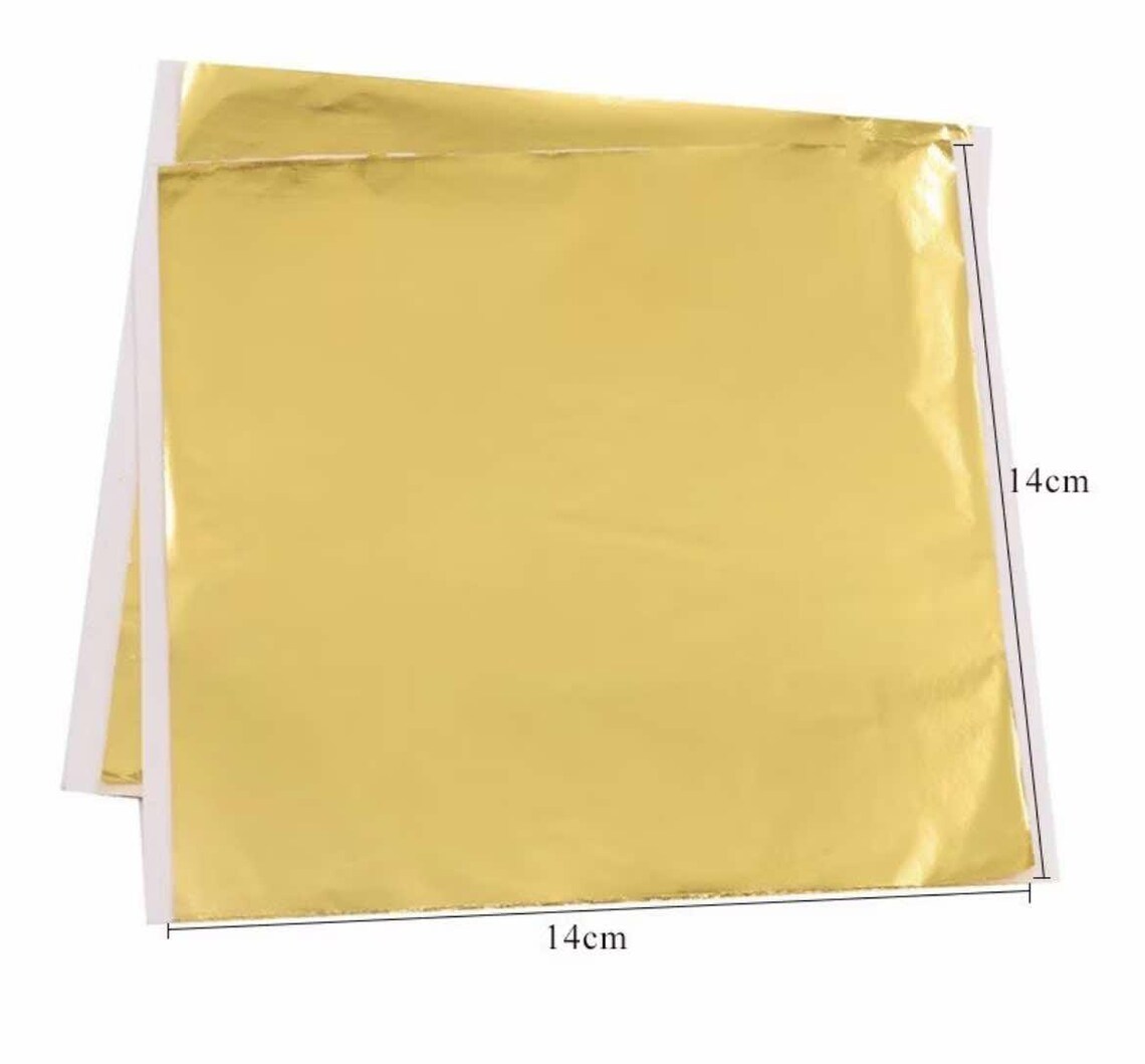 Gold Leaf Paper for DIY Art and Craft 14 X 14 Cm - Etsy