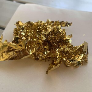 Gold Leaf Paper for DIY Art and Craft 14 X 14 Cm - Etsy