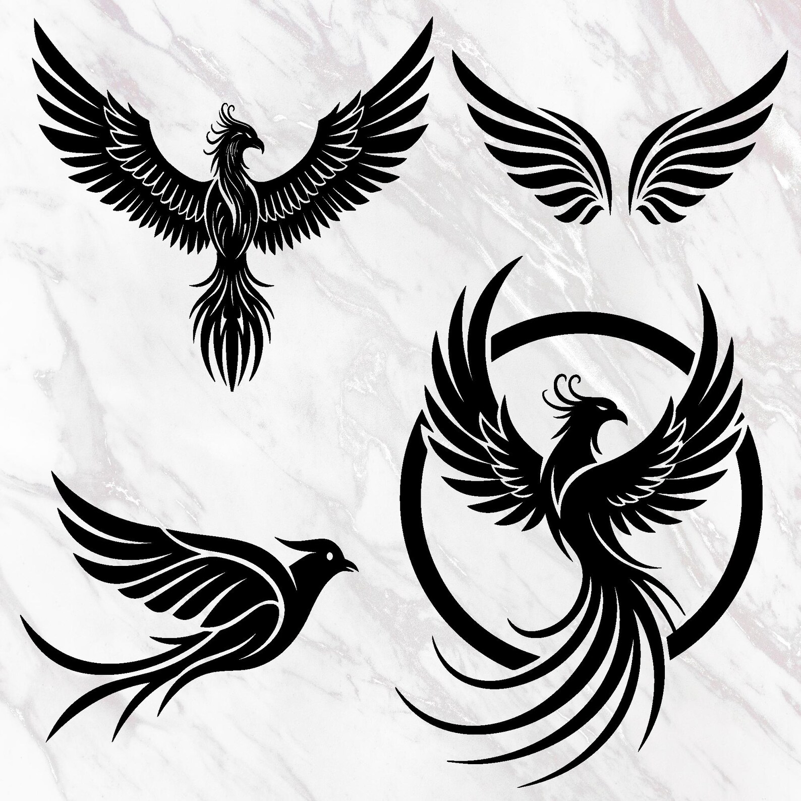Phoenix Svg - Phoenix Bird Svg - Cut Files for Cricut - Phoenix ...