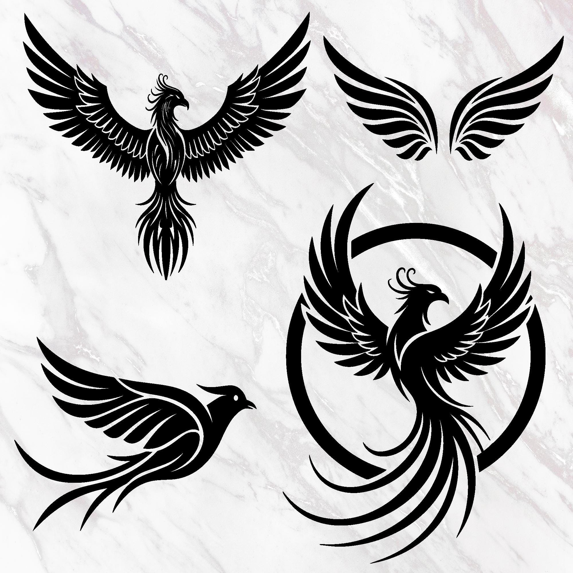 Phoenix Svg - Phoenix Bird Svg - Cut Files for Cricut - Phoenix ...