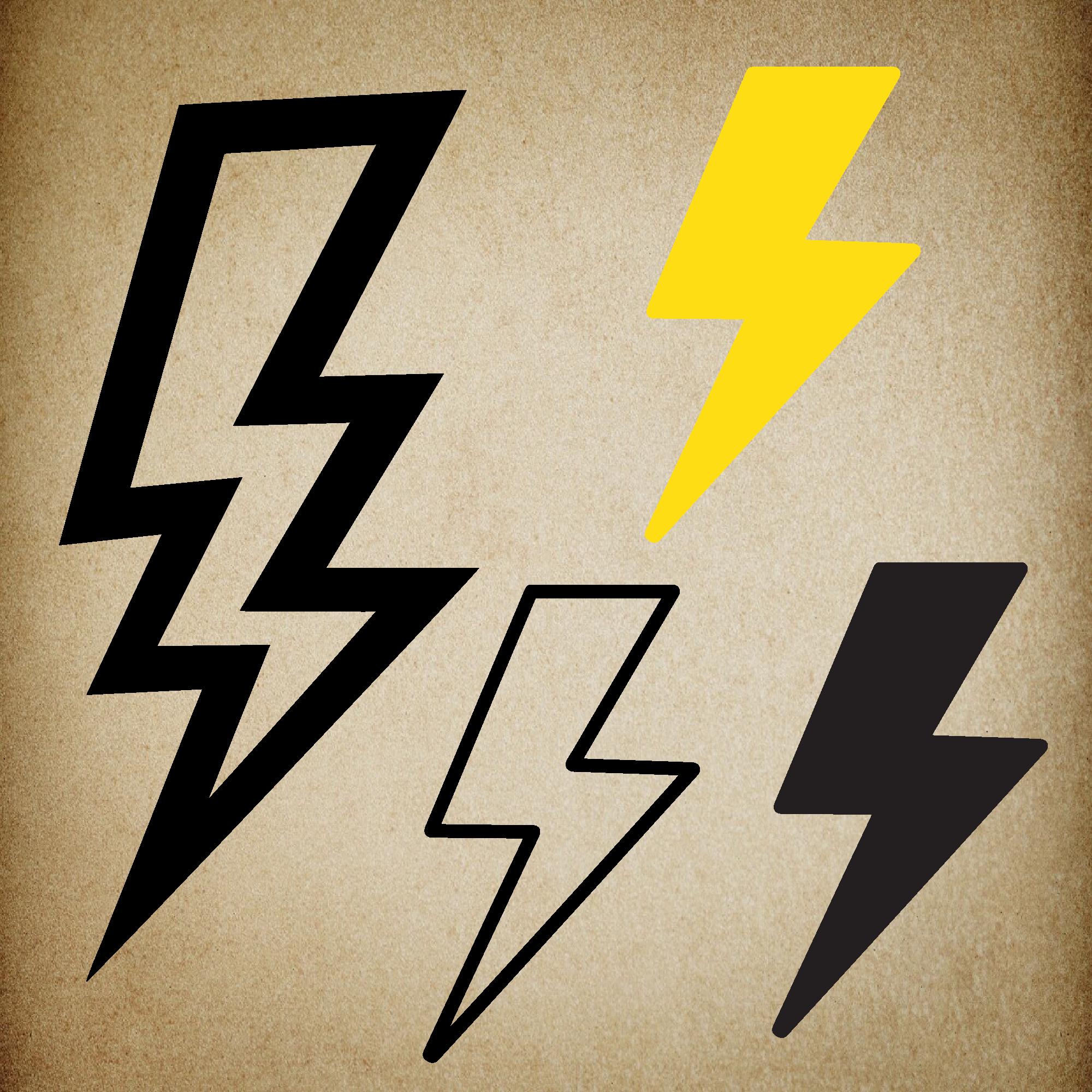 Lightning Bolt Svg - Lightning Svg Bundle - Flash Svg - Lightning ...