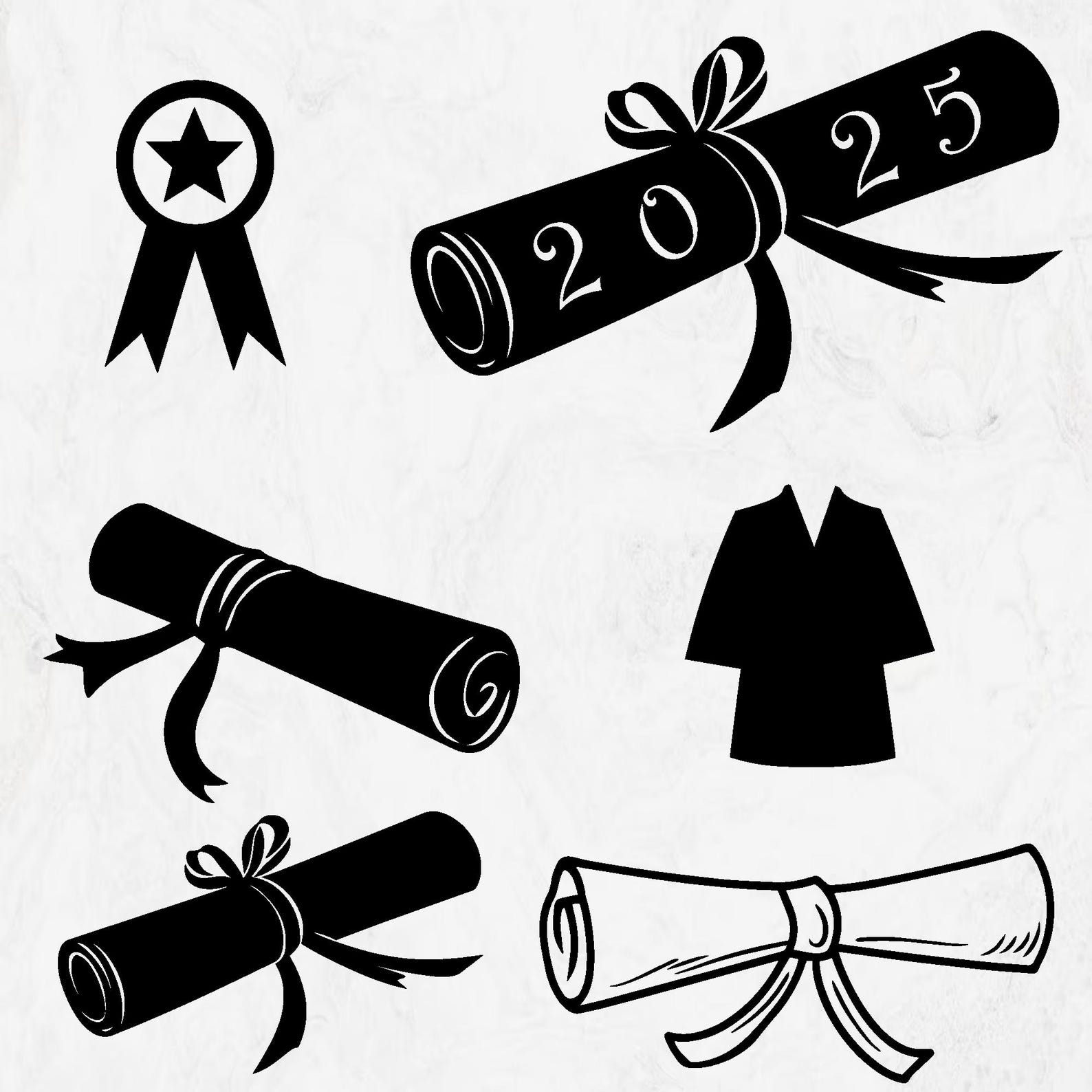 Graduation Svg Bundle, Graduation Cap Svg, Class of 2025 Svg, Senior ...