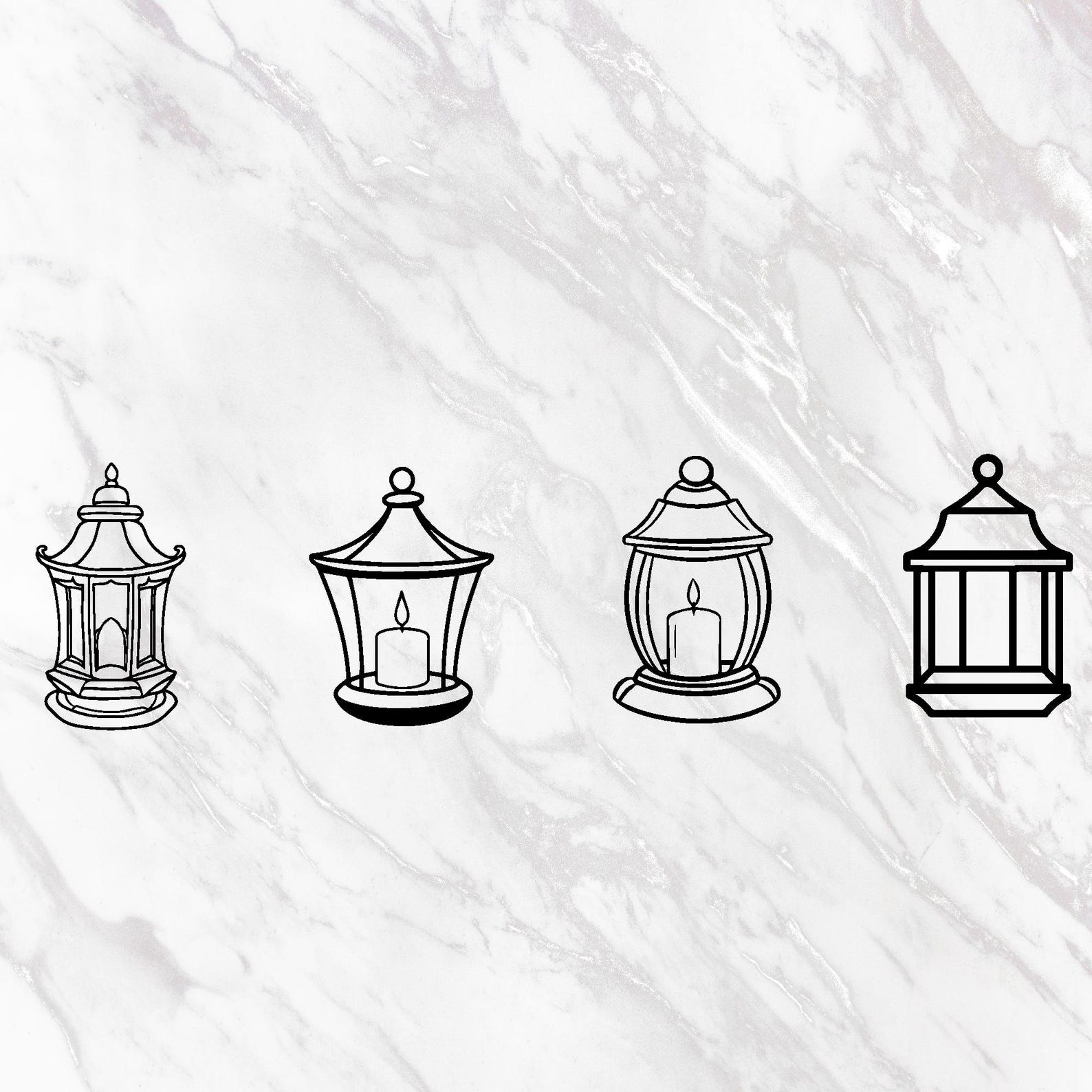 Ramadan Lantern Svg - Ramadan - 40 Muslim Lamp in Ramadan SVG - Isalmic ...