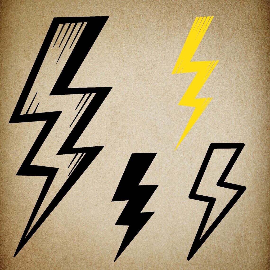 Lightning Bolt Svg - Lightning Svg Bundle - Flash Svg - Lightning ...