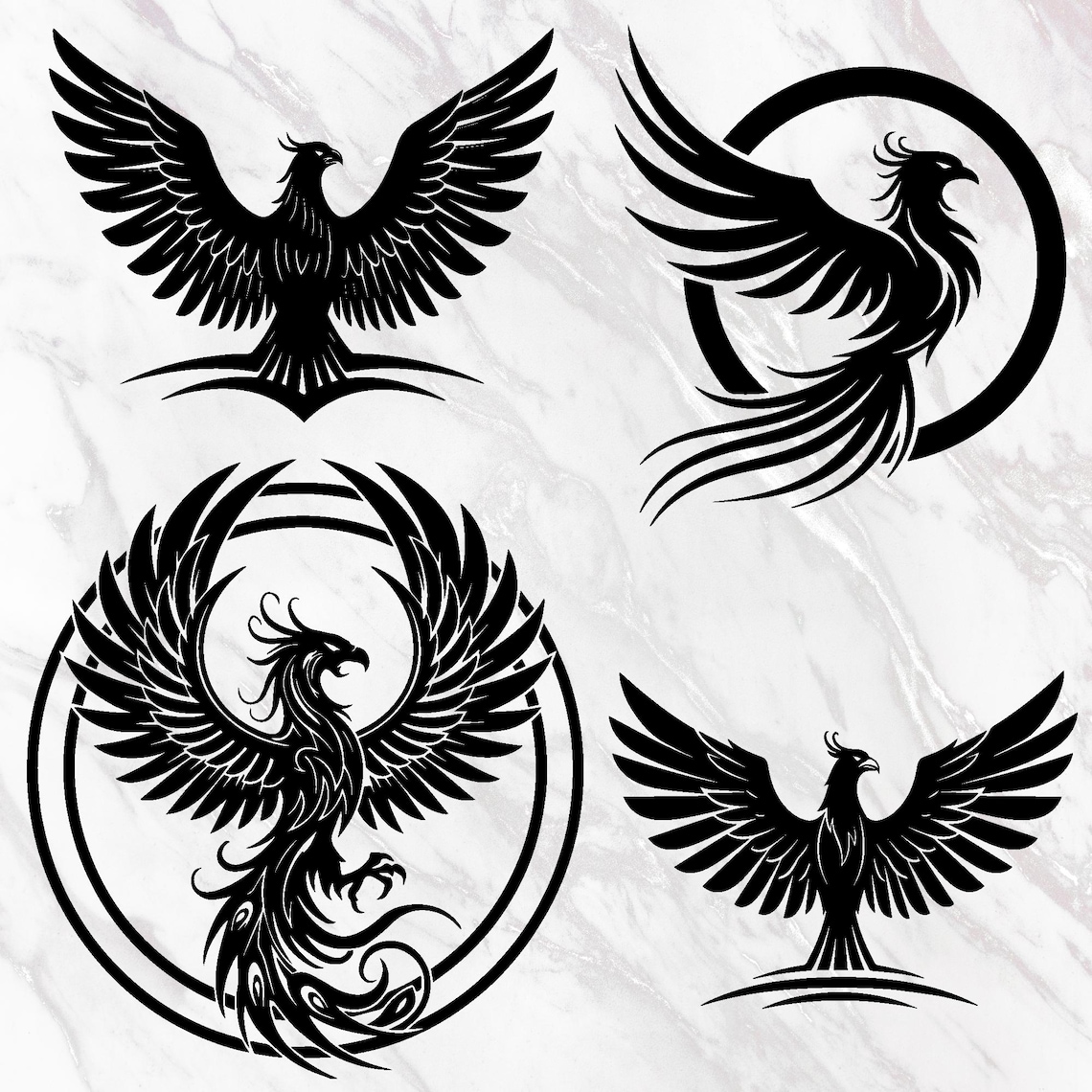 Phoenix Svg - Phoenix Bird Svg - Cut Files for Cricut - Phoenix ...