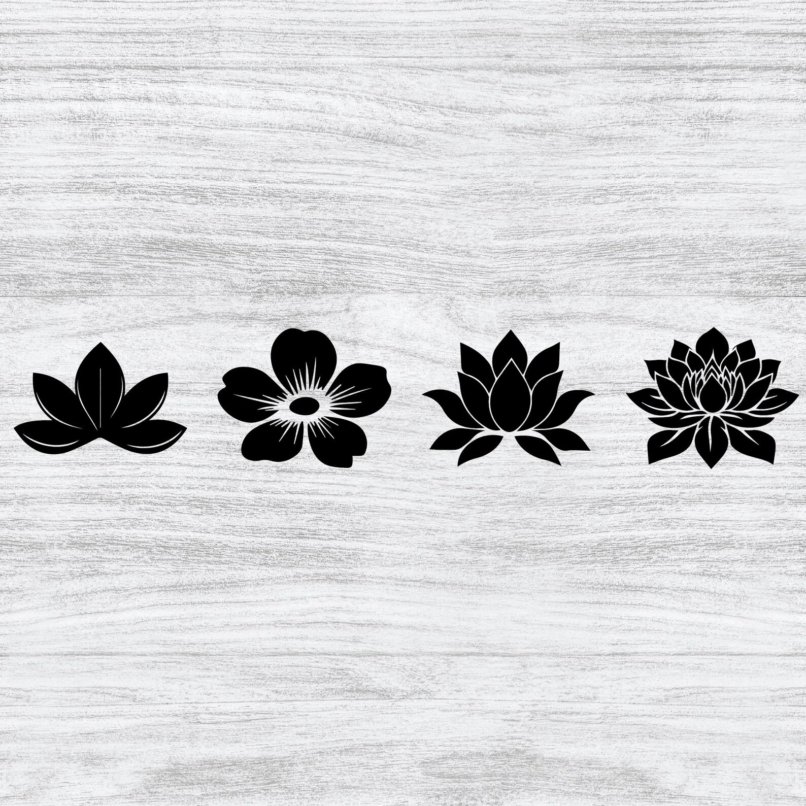 Flower SVG Bundle - Flowers Svg - Flower Cut Files - Daisy Flowers SVG ...