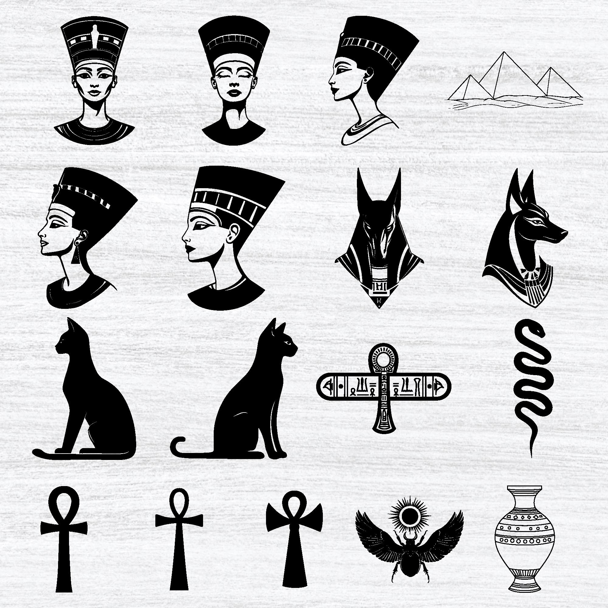 Egyptian Pyramids Svg - Egyptian Svg Bundle - Cricut Egyptian God Svg ...