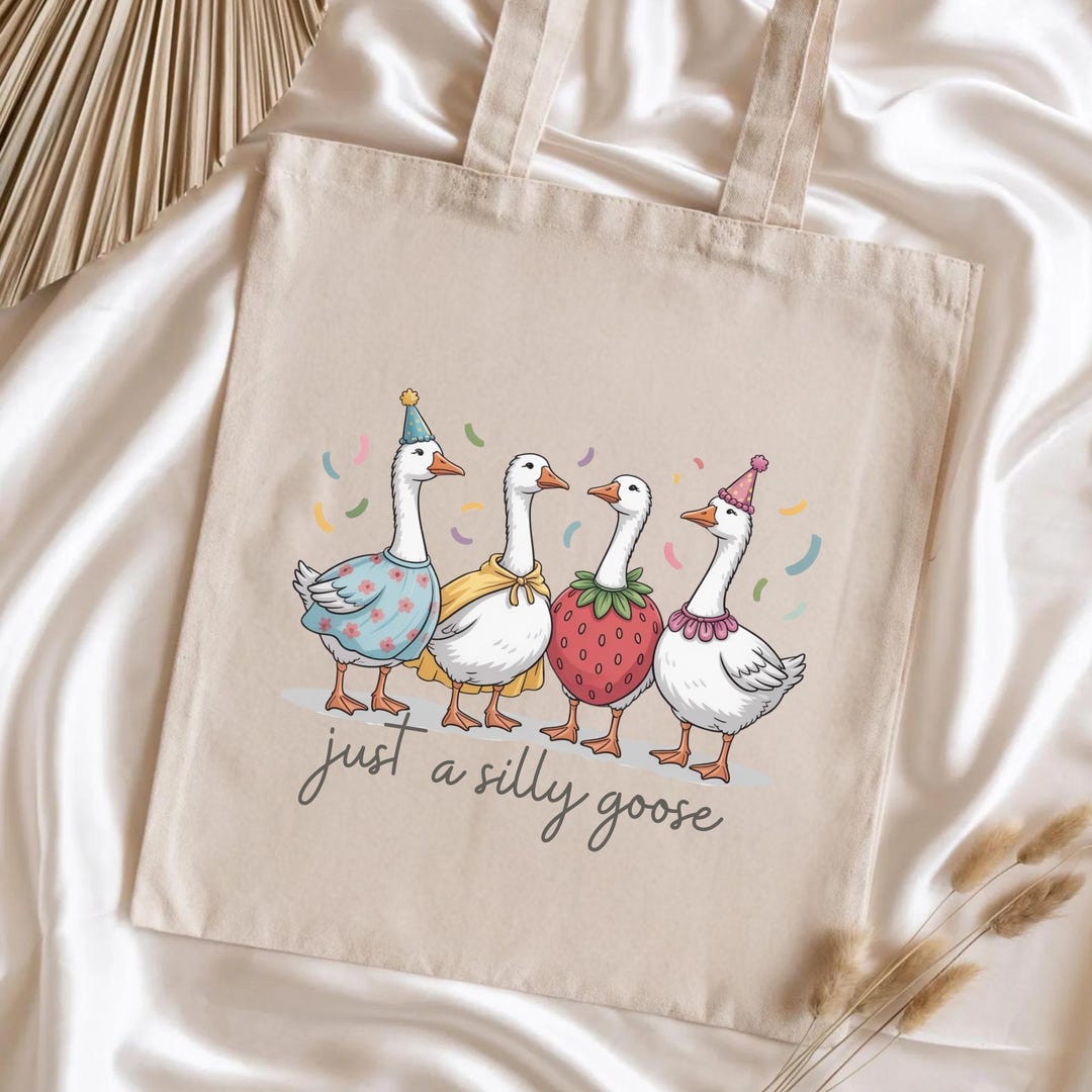 Comfort Colors Silly Goose Tote Bag: Funny Graphic, Pregnancy ...
