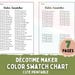 Décotime Marker Color Swatch Chart: 300 Colors (printable PDF) - Etsy