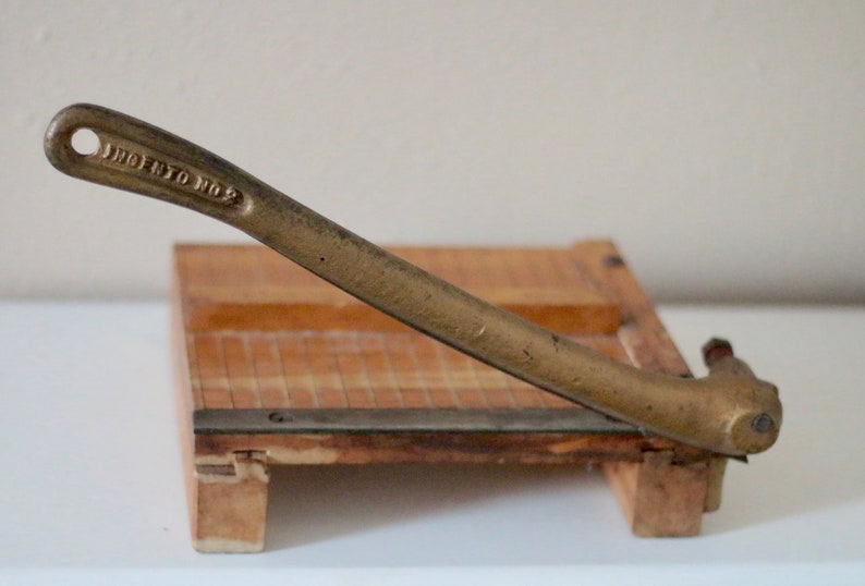 Vintage Ingento No. 2 Guillotine Paper Cutter - Etsy