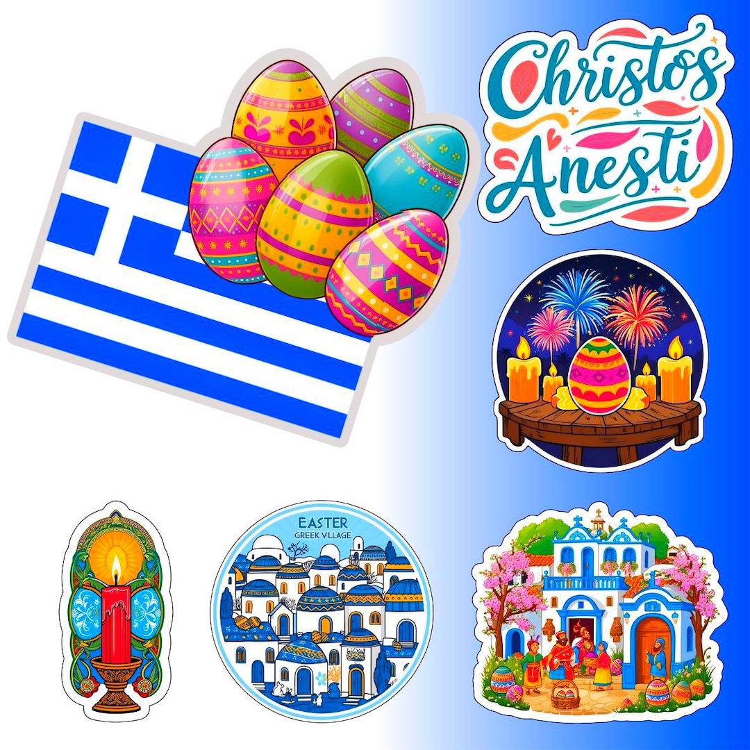 Easter Around the World Sticker Pack – 111 Multicultural PNG Stickers ...