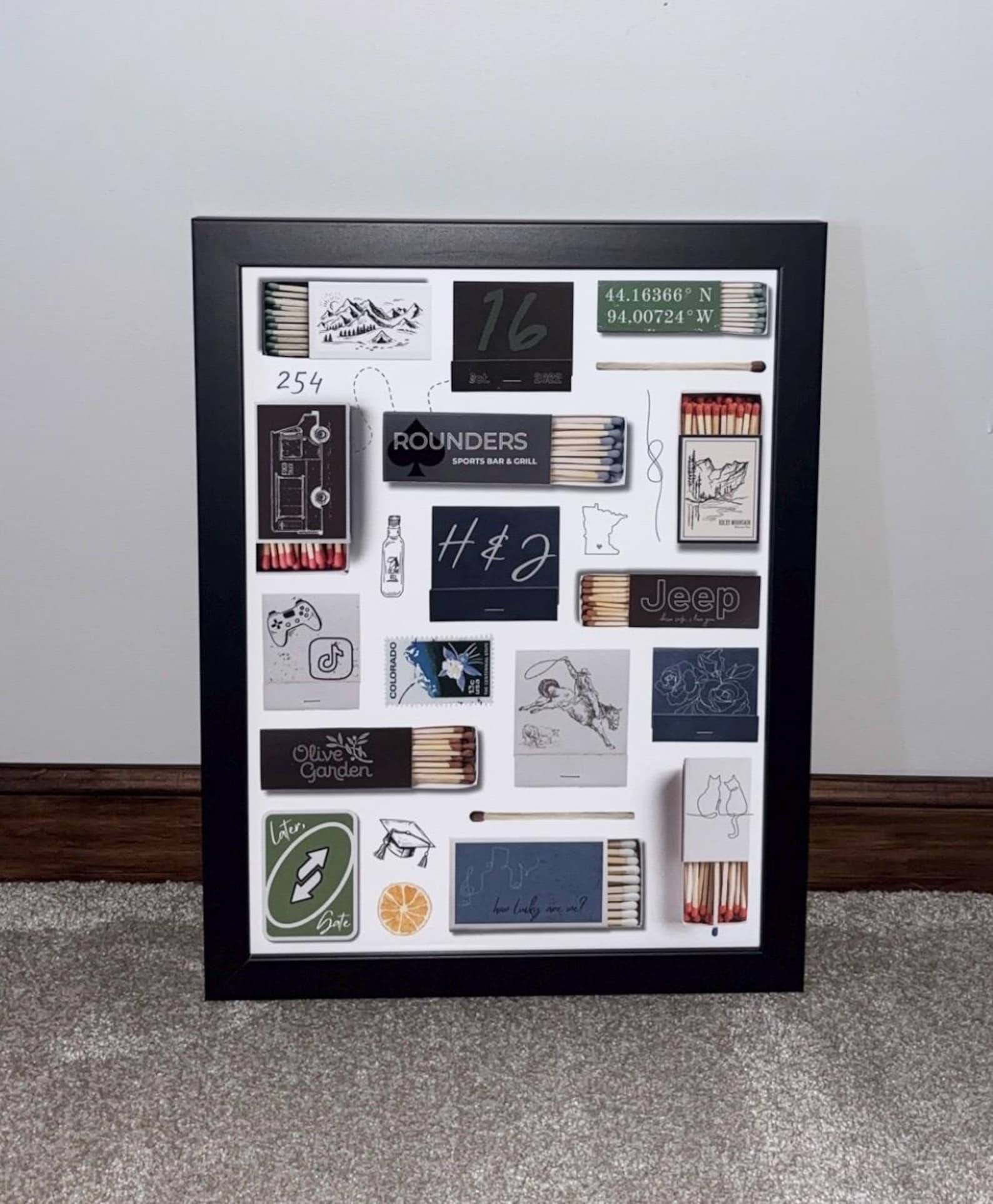 Matchbox Poster Template | Digital Canva Template | DIY Blank Canva ...