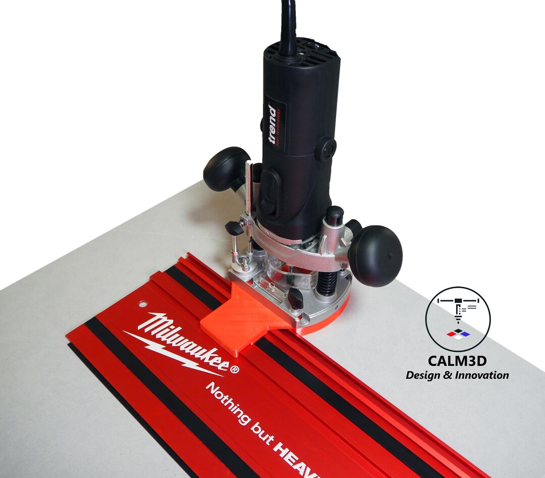Trend T4E Compatible Plunge Router Base for the Milwaukee Red Rail - Etsy