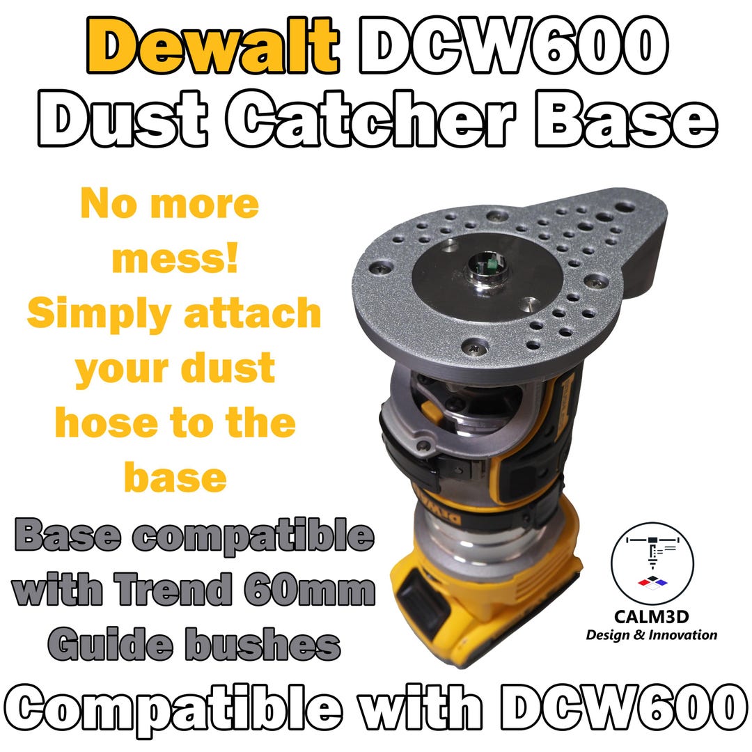 Dewalt DCW600 Series Dust Catcher Router Base - With Bush Screws - Etsy