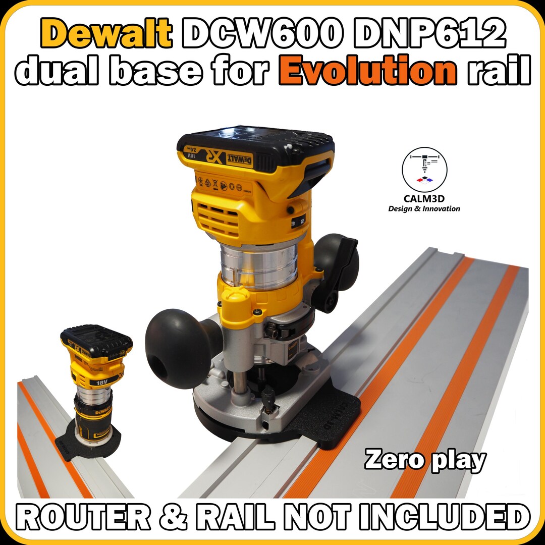 Dewalt DCW600 DCW604 DNP612 D26200 D26204 Dual Fit Router Sub-base for ...