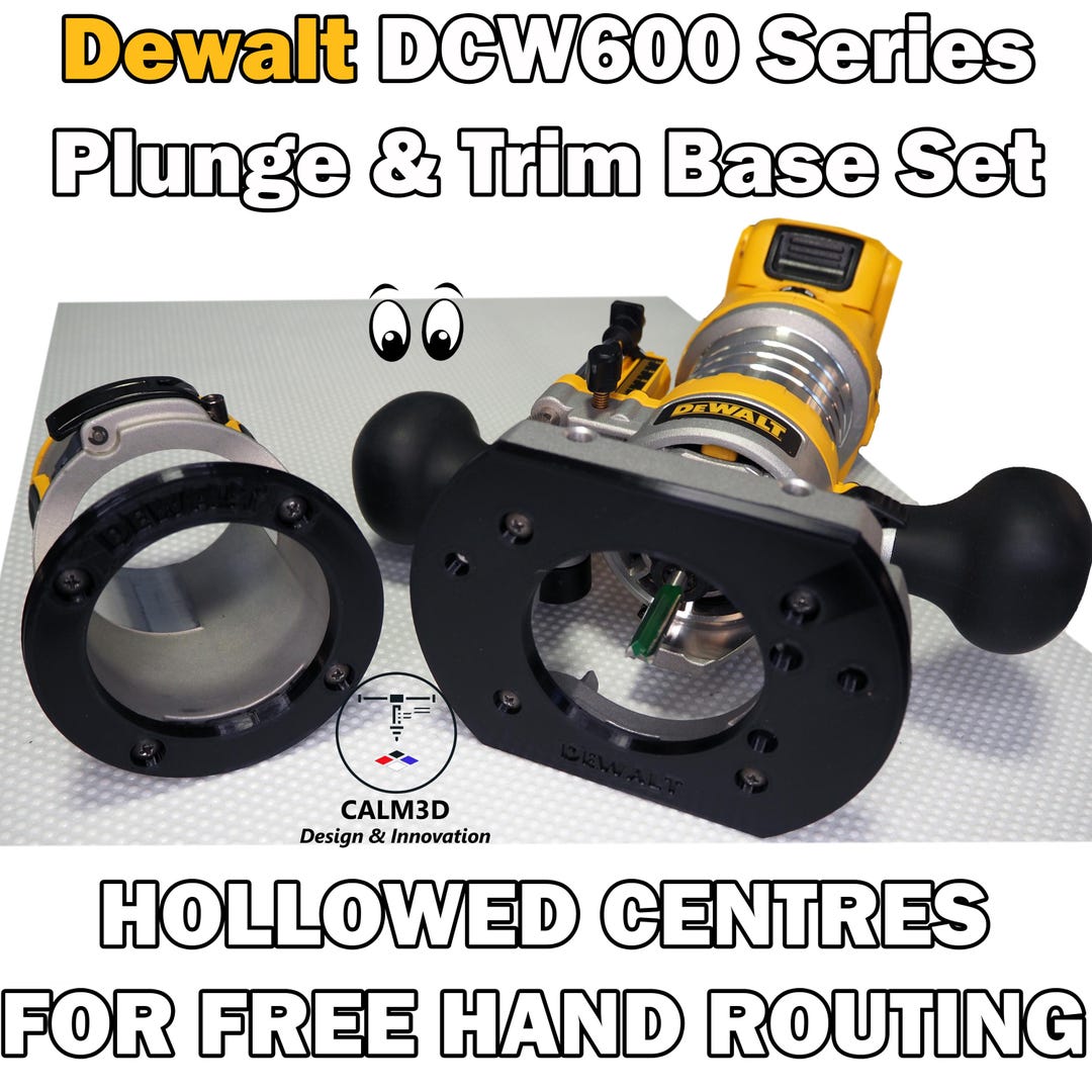 Dewalt DCW600 Compatible Trim & Plunge Router Bases - HOLLOW CENTRES - Etsy