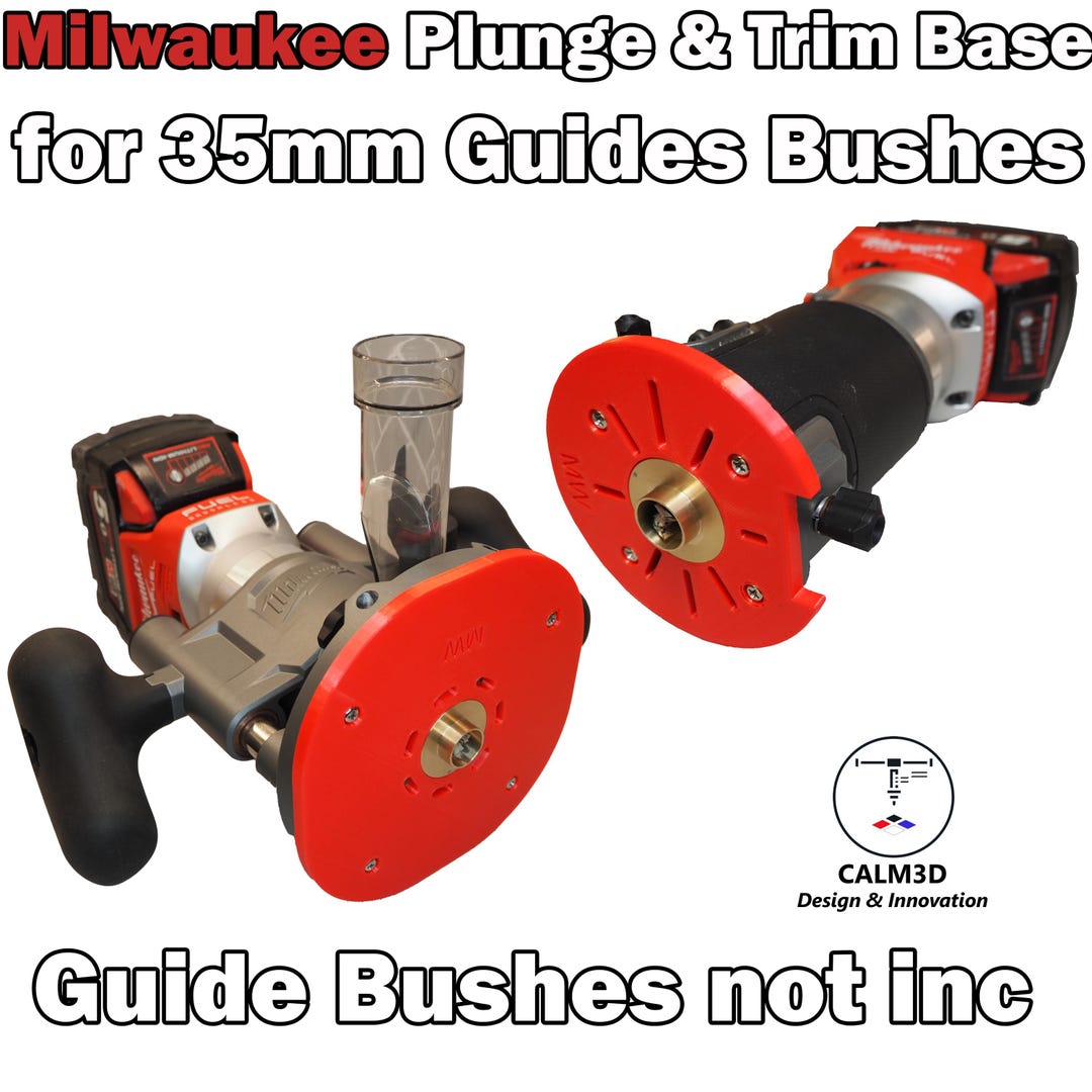 Milwaukee M18 Compatible Plunge & Trim Router Base for 35mm Bushes - Etsy